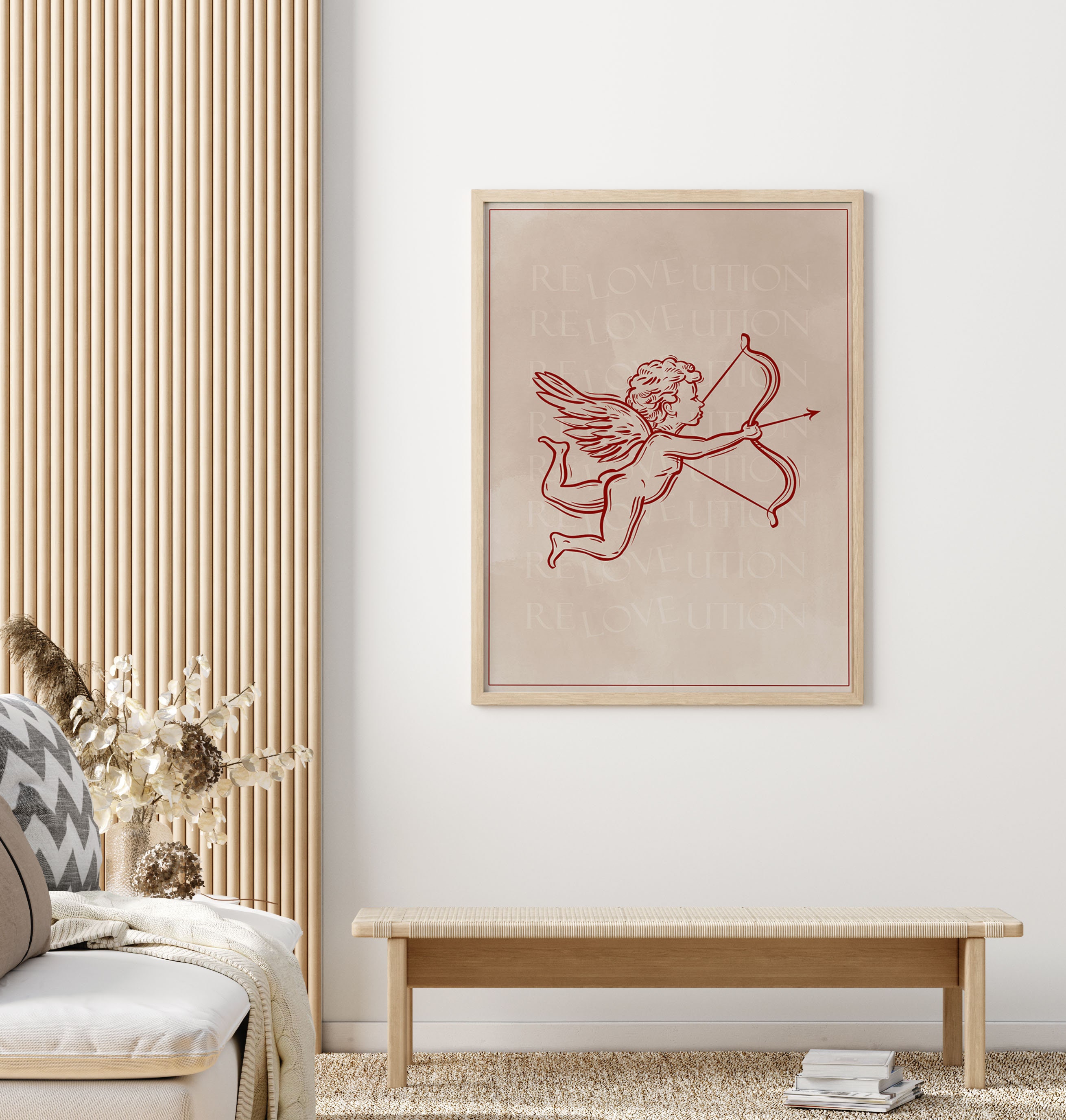Valentines Day Printable Cupid and Reloveution inscription sold by ...