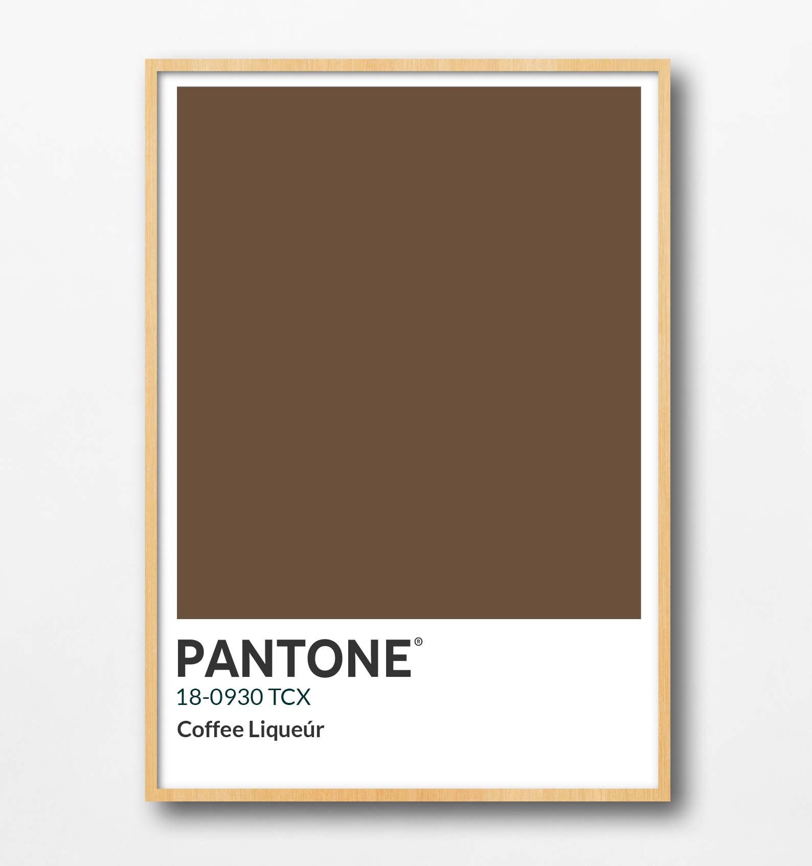 Set of 6 Prints Pantone Coffee Colors Guide Iced Coffee | Etsy