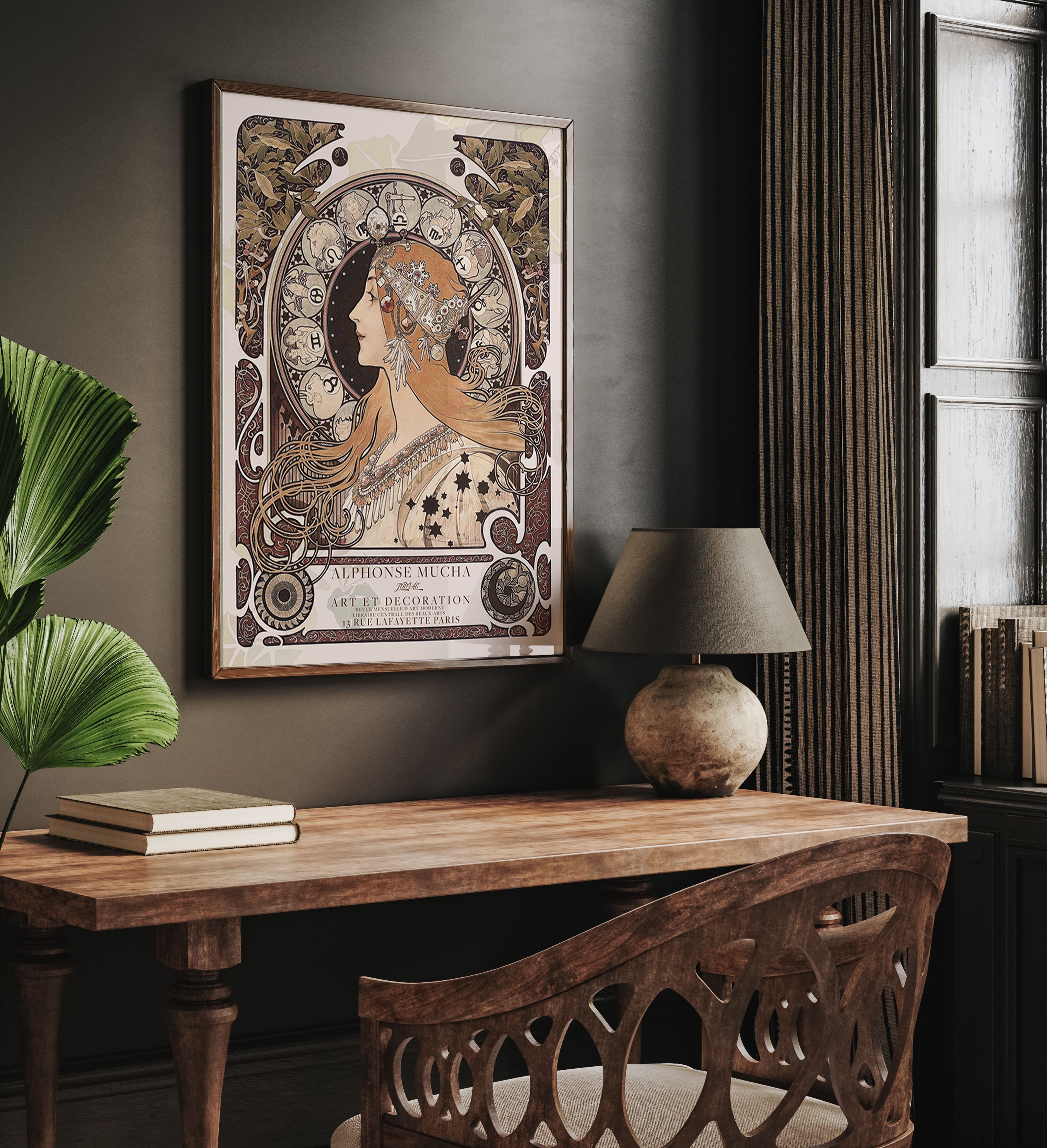 Alphonse Mucha Zodiac Print Vintage Printable Poster Mucha - Etsy