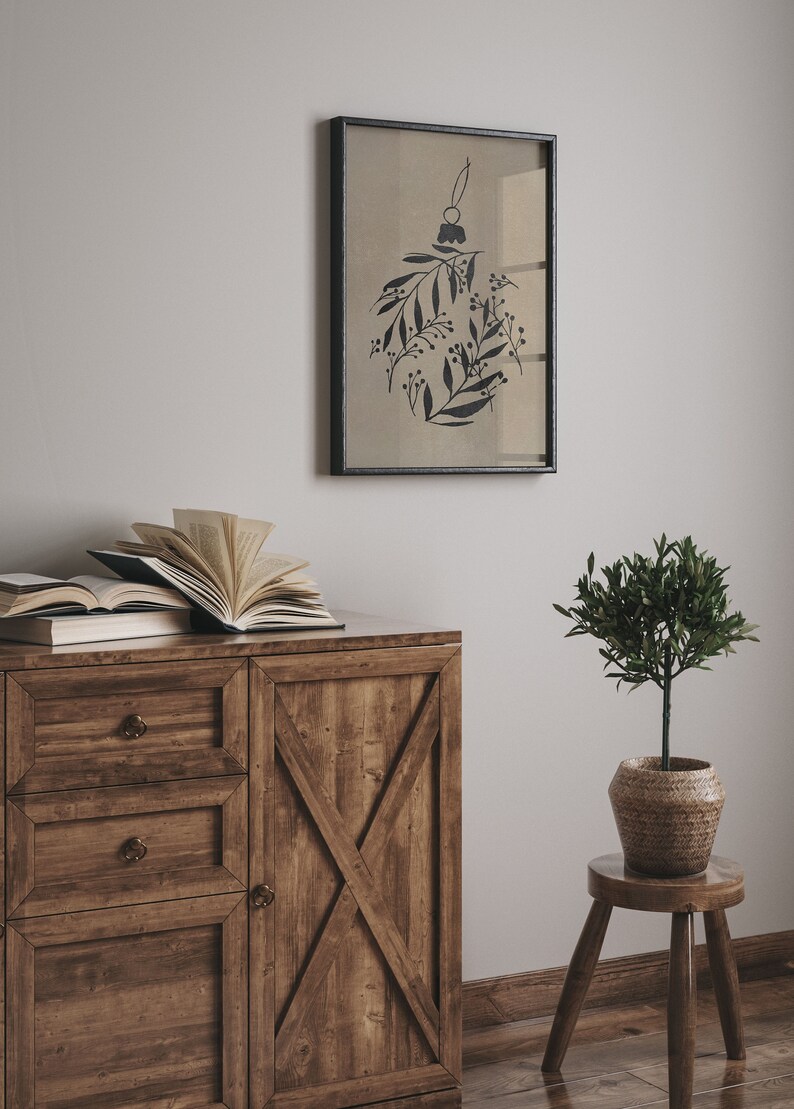 Christmas Ball Cozy Print Xmas Printable Home Decor - Etsy