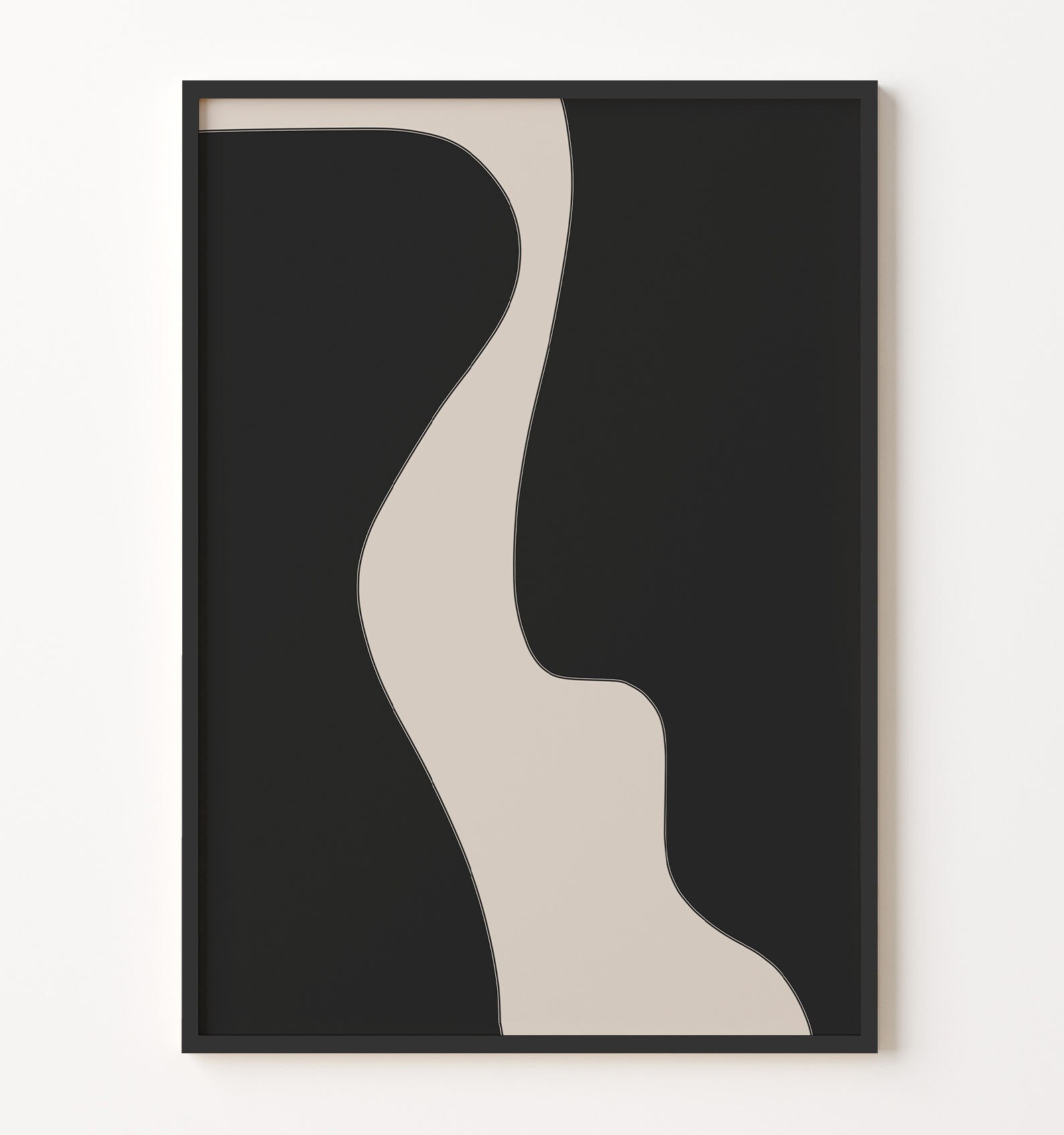 Printable Gallery Set of 2 Abstract Line Prints Modern - Etsy