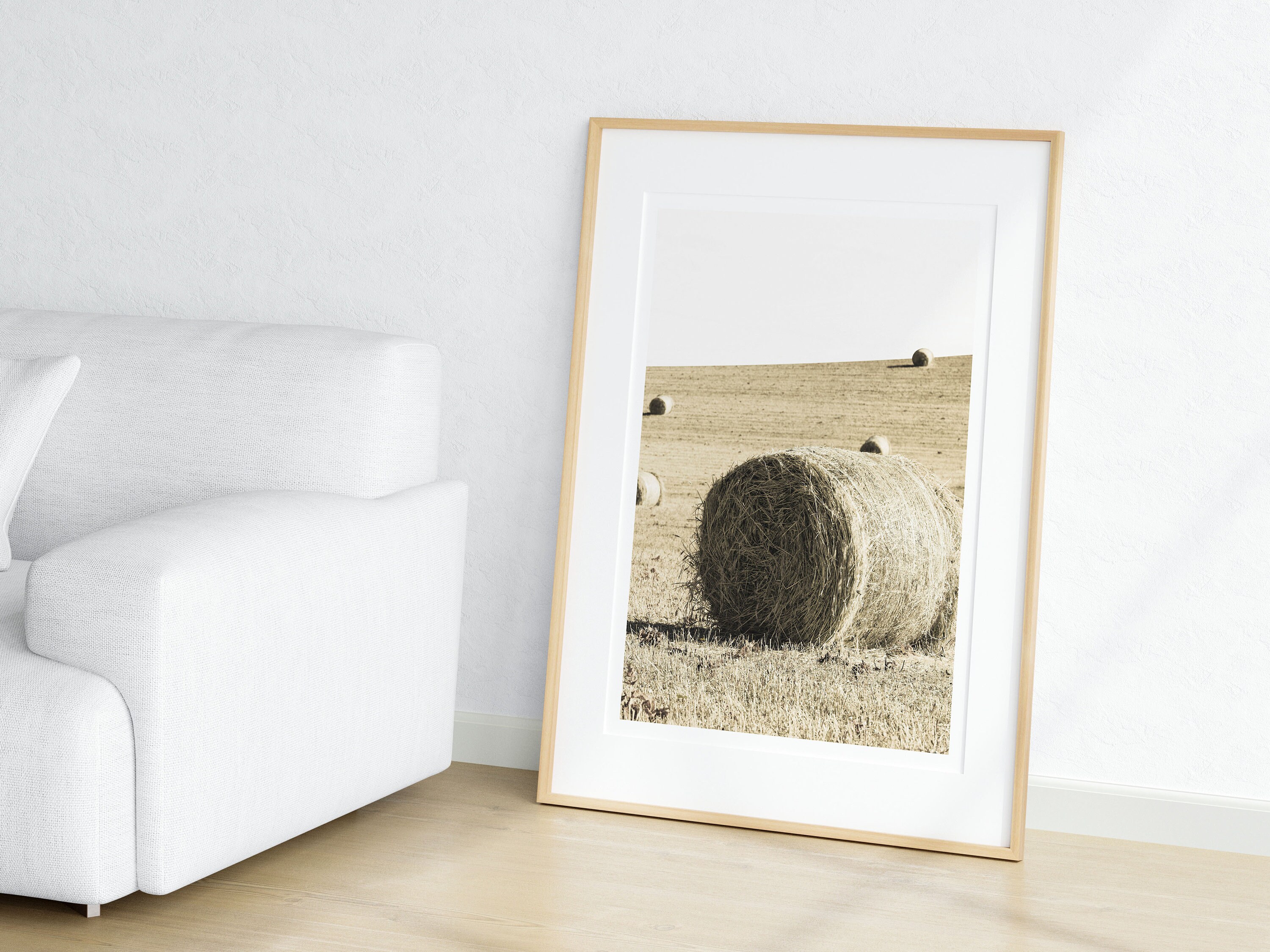 Hay Bales High Quality Print Farmhouse Printable Poster | Etsy