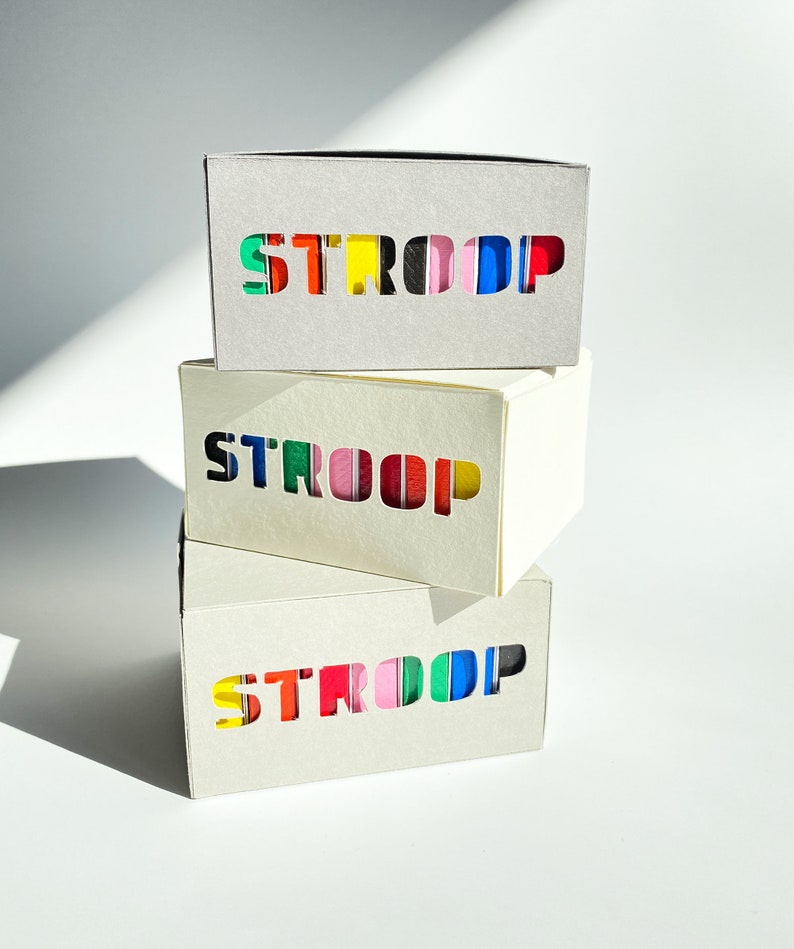 Stroop, Fun and Playful Game, Playing With Words and Colors - Etsy