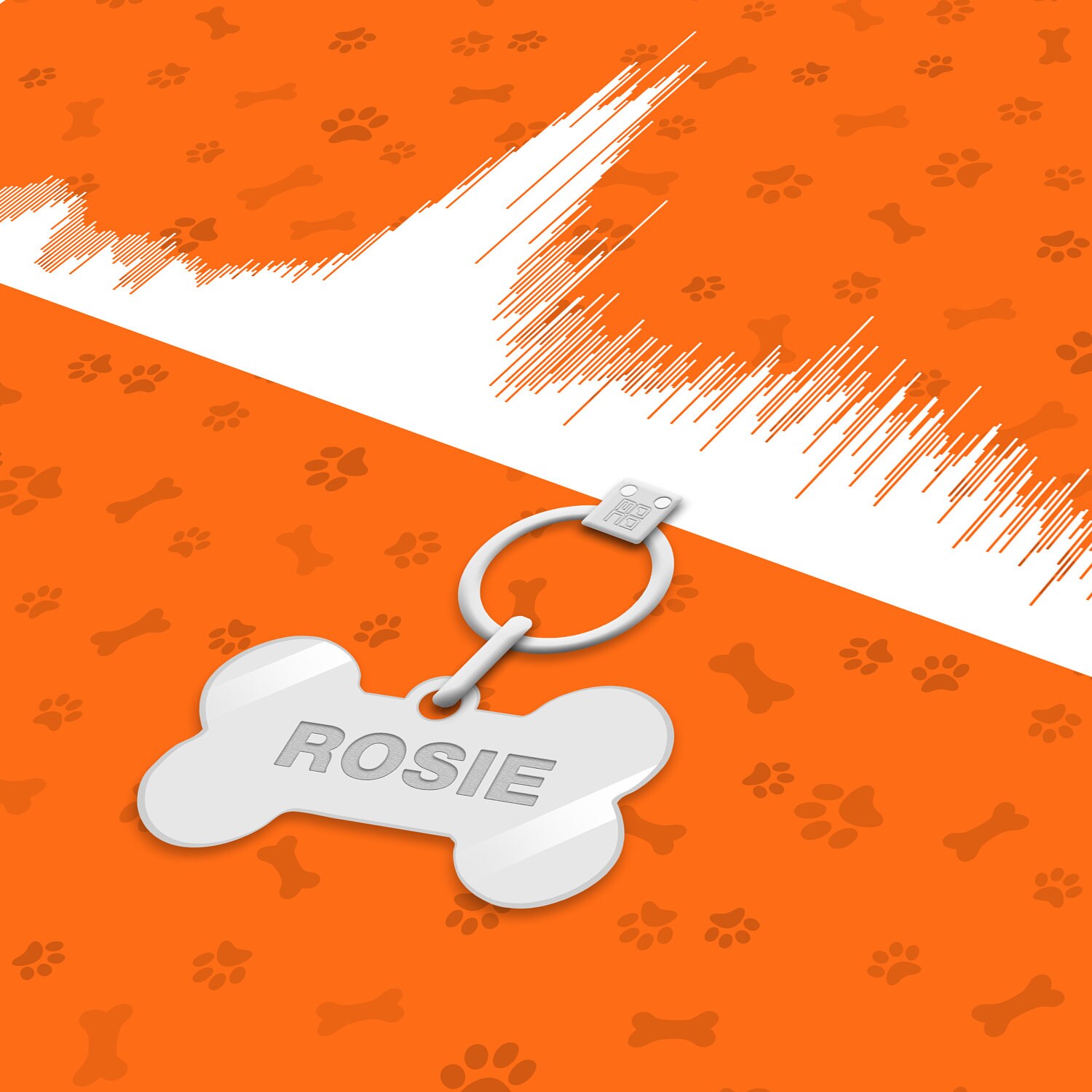 Dog Woof Sound Wave Art Pet Art | Etsy