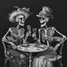 Cheers! Halloween Skeleton Victorian Digital Download - Etsy