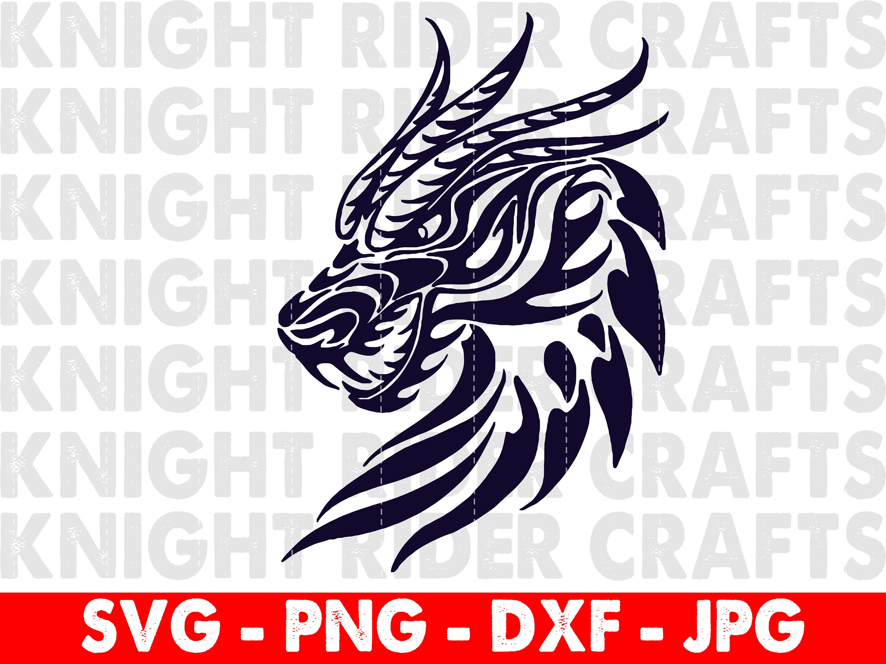 Dragon svg Dragon Head SVG Tribal Dragon Head SVG Vinyl Cut | Etsy