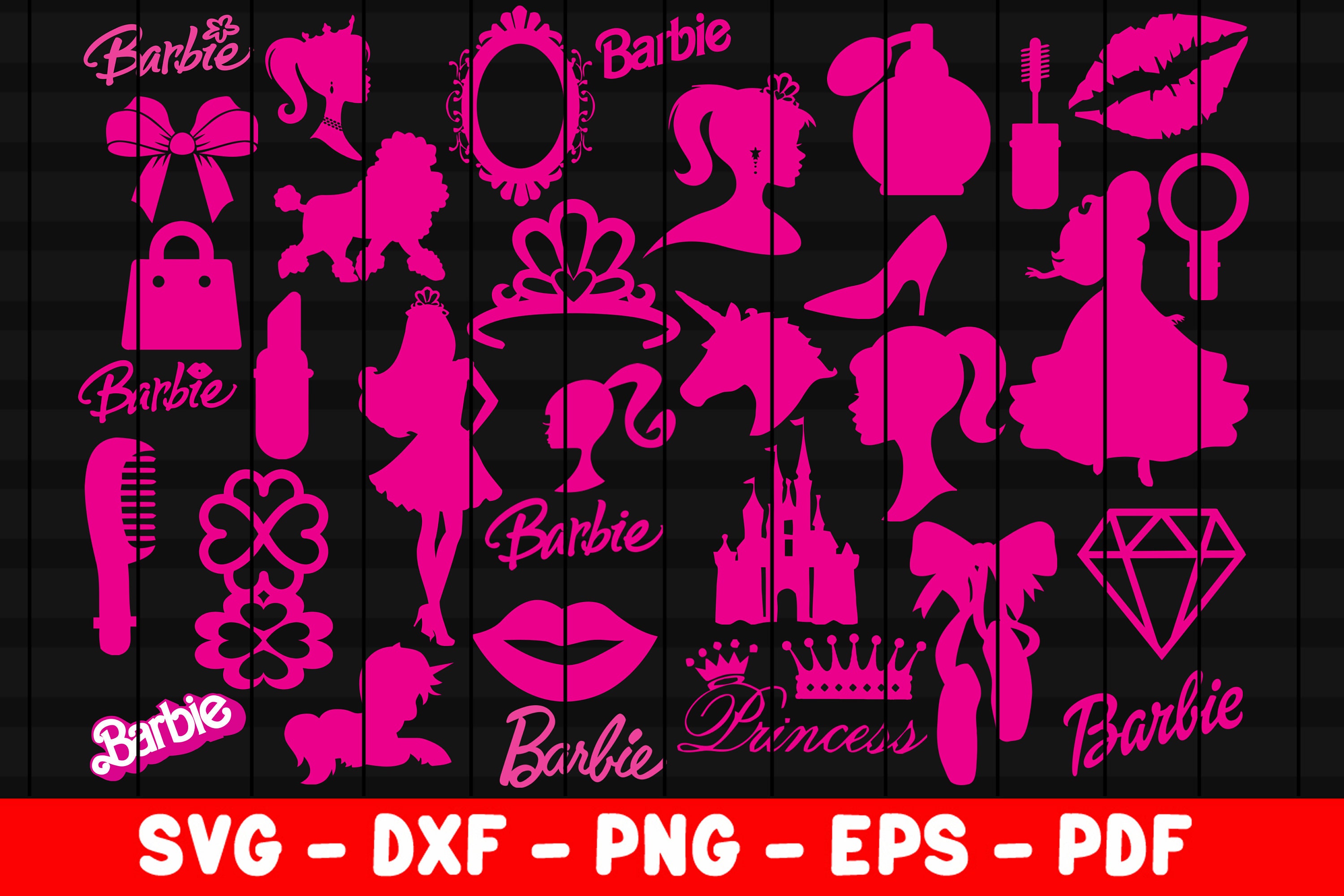 30 Barbie Svg Bundle Barbie Shirt Svg Design Barbie Ken Etsy