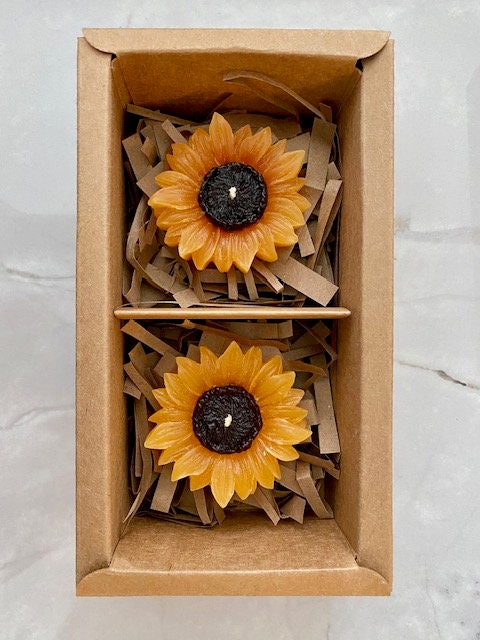 Sunflower Floating Candle | Floating Candle | Flower Candle | Fall ...