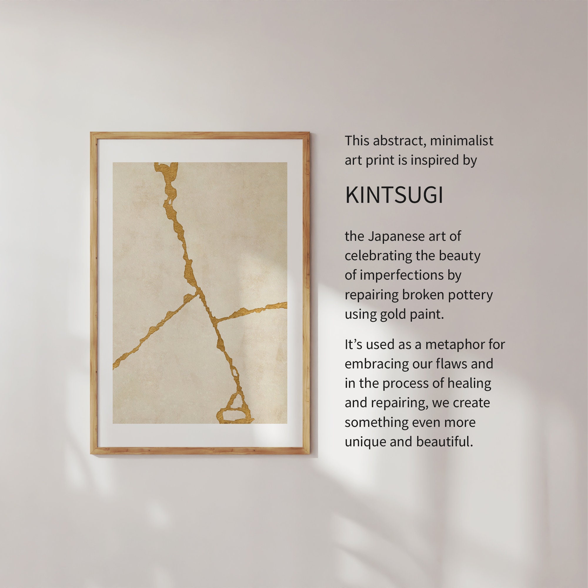 Kintsugi Japanese Minimalist Art Print No.2 Japandi Abstract - Etsy ...