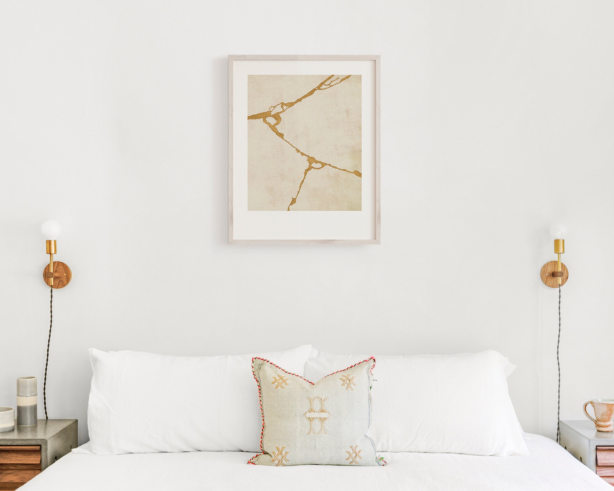 Kintsugi Japanese Minimalist Art Print No. 3 Japandi Abstract | Etsy