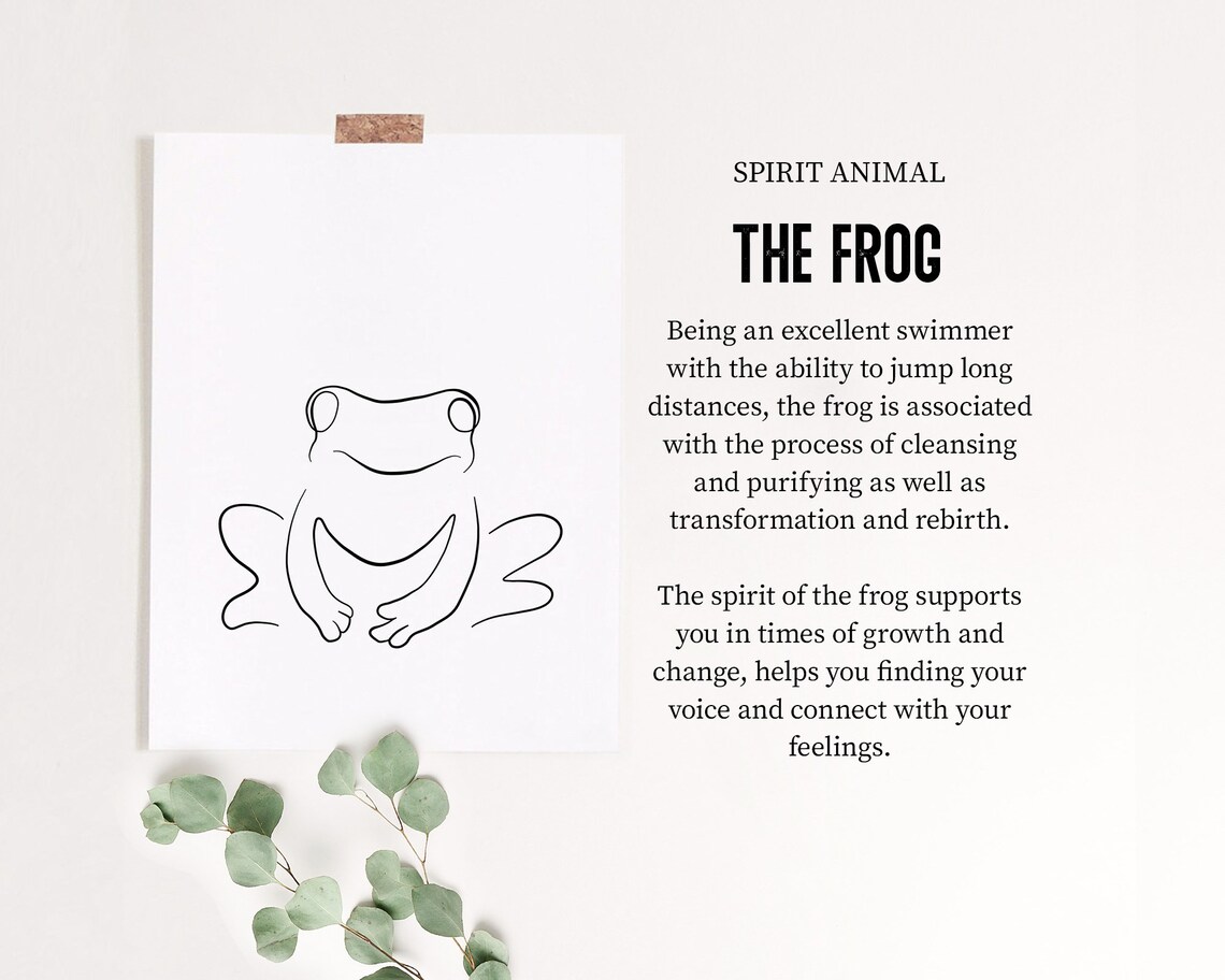 Frog Single Line Drawing, Printable Wall Art, Modern Line Art, Animal ...