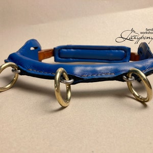 Noseband With Chain Lazypony, Handcrafted Cavesson With Chain, Metal ...