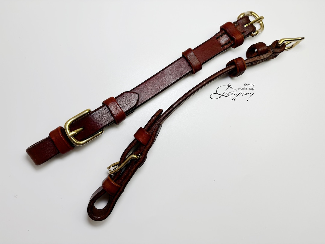 English Leather Cheekpieces Lazypony, Leather Bridle Cheekpieces ...