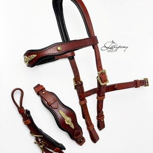 Baroque Hackamore Bridle Lazypony, Handcrafted Leather Bitless Bridle ...