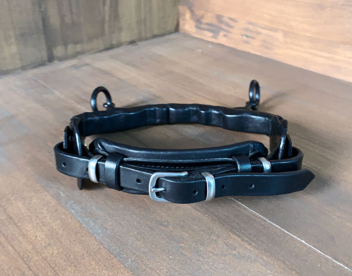 Noseband With Chain Lazypony Handcrafted Cavesson With Chain | Etsy