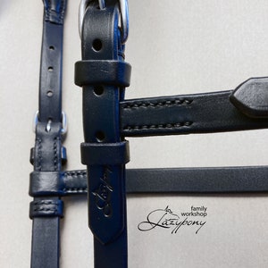 Anatomical French Bridle Lazypony With Reins, Leather Bridle, Horse ...