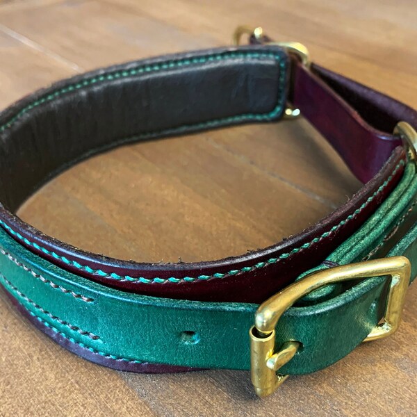Leather Martingale Dog Collar - Etsy
