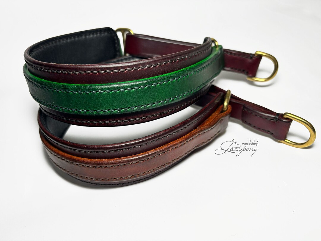 Leather Martingale Dog Collar Foxhound Lazypony, Hound Collar, Genuine ...