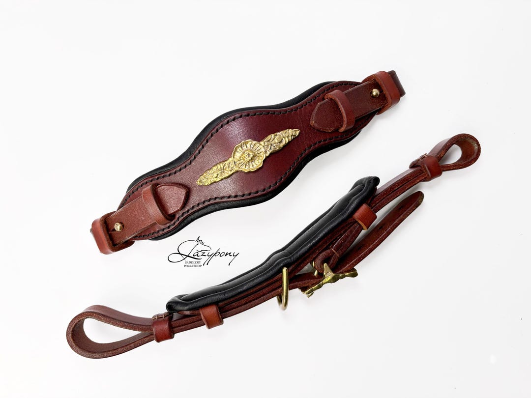 Baroque Hackamore Lazypony With Chin Strap, Leather Bitless Horse ...