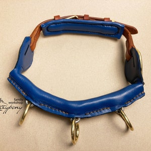 Noseband With Chain Lazypony, Handcrafted Cavesson With Chain, Metal ...