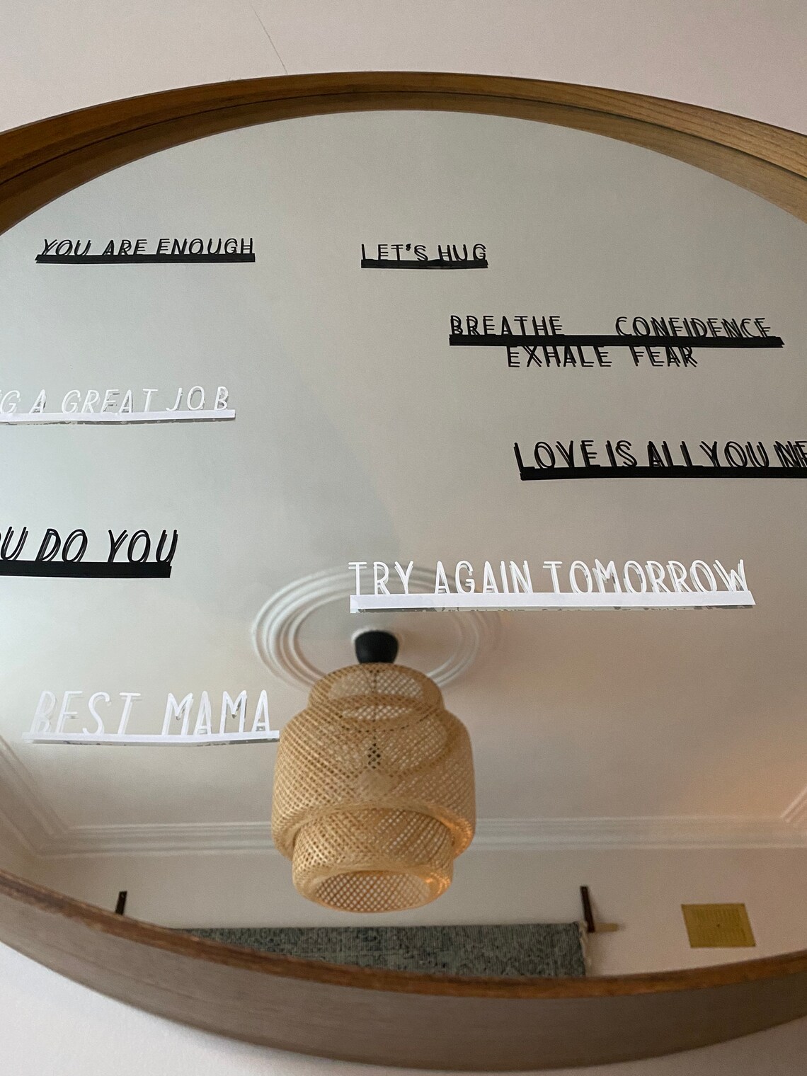 Reusable Motivational Mirror Stickers - Etsy