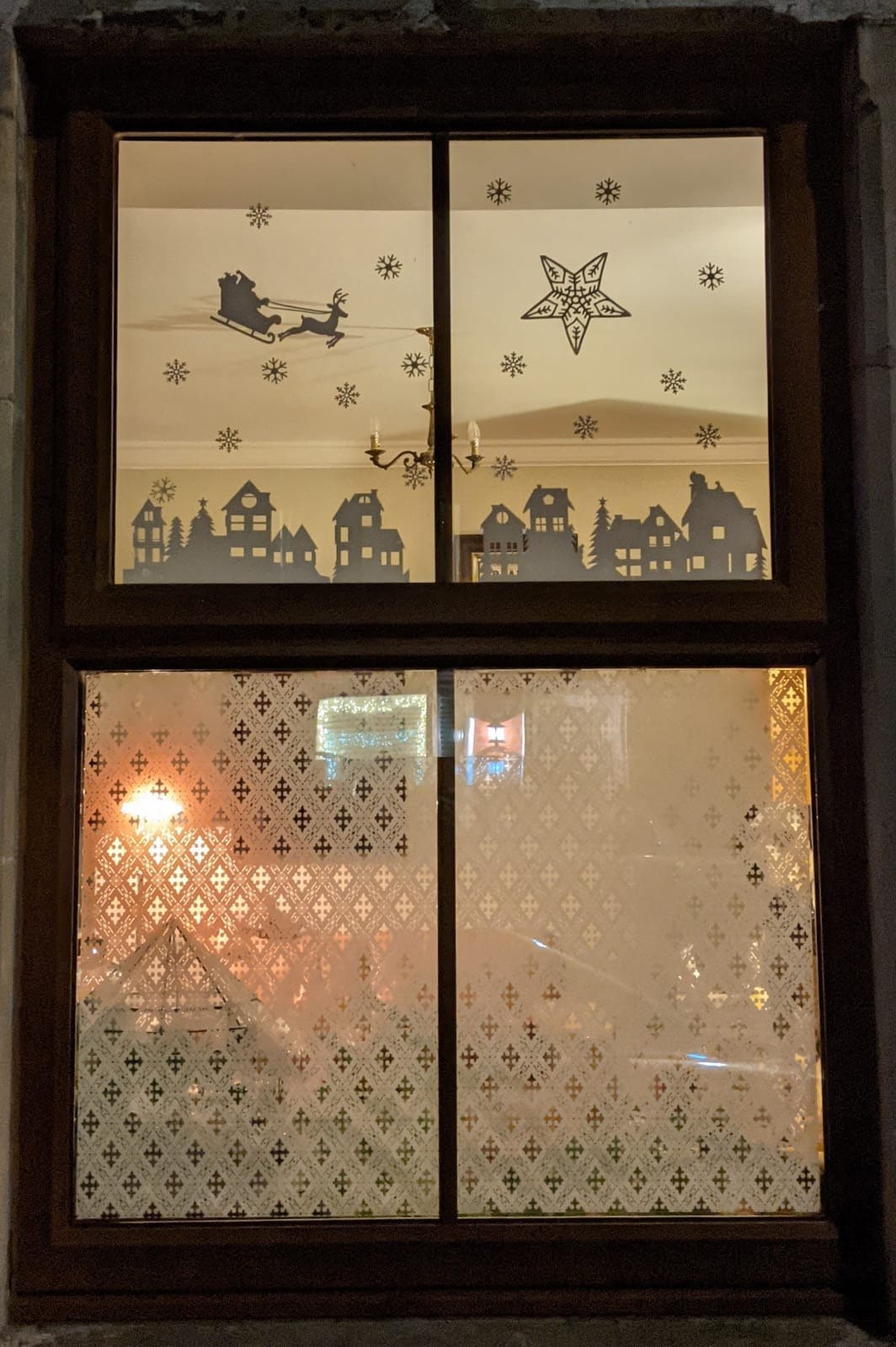 Large Christmas House Window Sticker Set - Etsy Canada