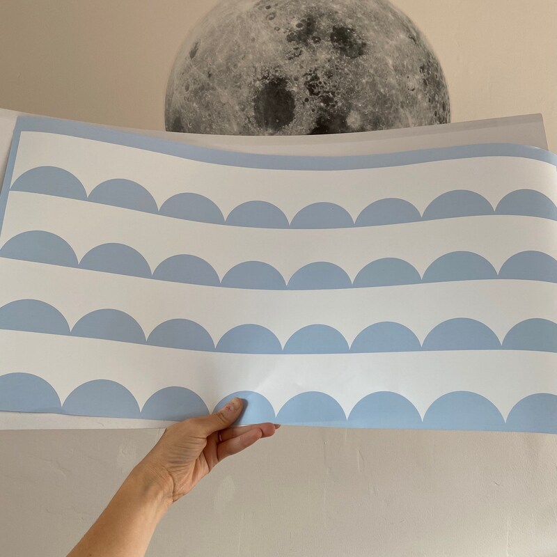 Scallop Wall Decal - Etsy