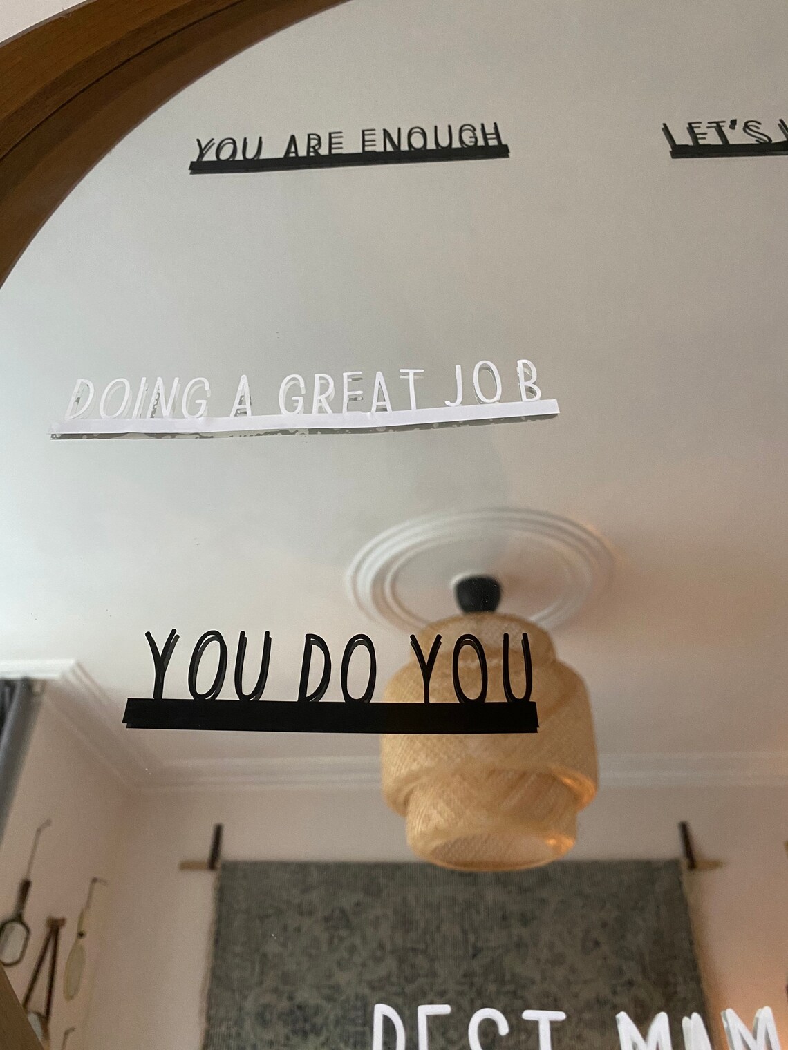 Reusable Motivational Mirror Stickers - Etsy