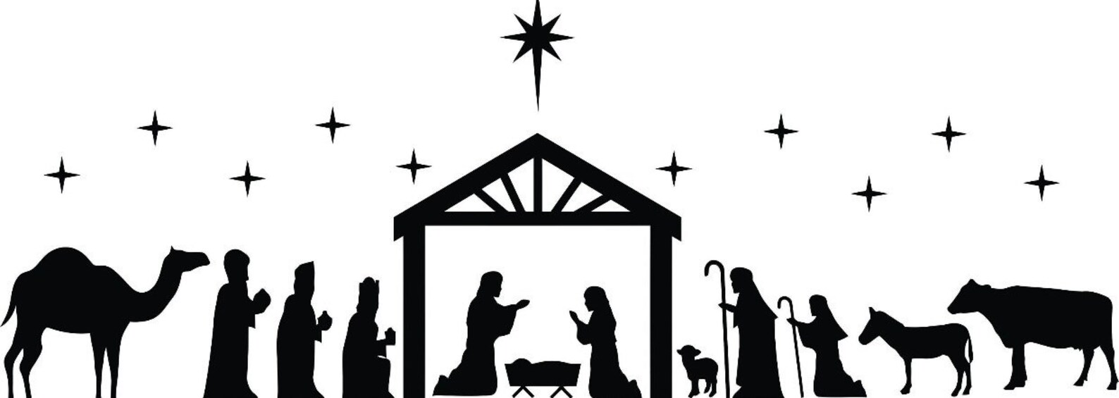 Nativity Scene Window Sticker - Etsy
