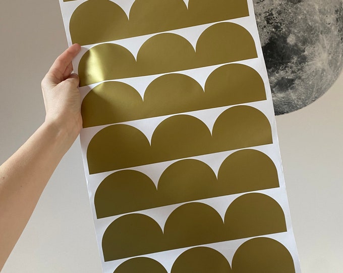 Scallop Edge Stickers - Scallop Edge, Scallops, Wall Stickers, Wall ...