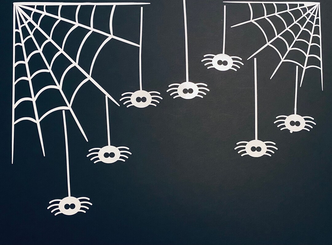 Spider Window Sticker Display- Reusable Window Stickers, Halloween ...