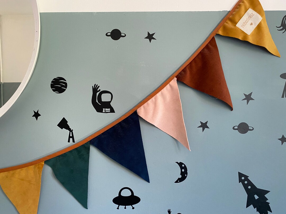 Space Wall Decals - Rocket Decals - Astronaut Stickers - UFO Wall ...