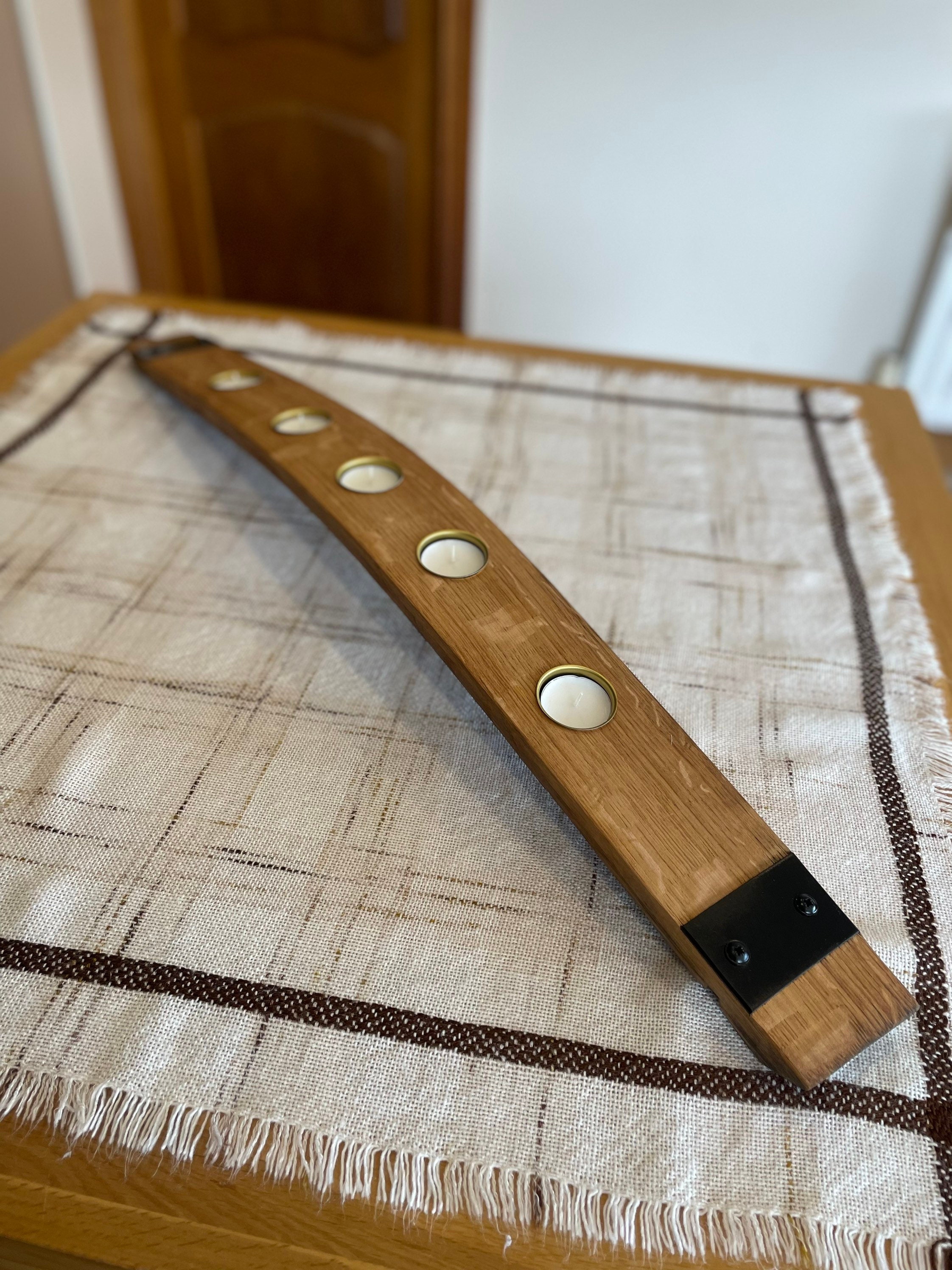 Barrel Stave Candle Holder - Etsy UK