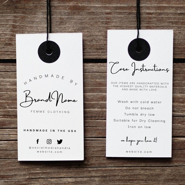 Retail Swing Tag - Etsy