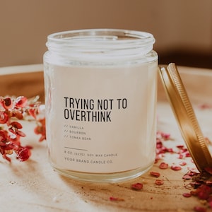 Funny Candle Label Template Canva, Sassy Minimal Candle Label ...