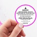 Round Slime Warning Label Template Editable Slime - Etsy