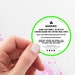 Round Slime Warning Label Template, Editable Slime Instructions Label ...