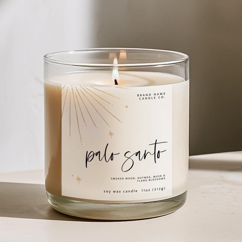 Gold Customizable Candles - Etsy