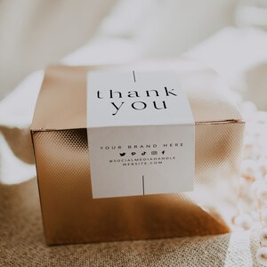 Box Label Template, Editable Packaging Labels, Order Packaging Stickers ...