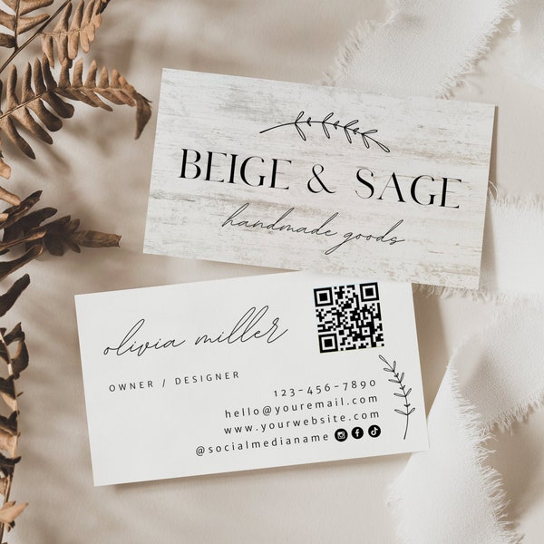 Rustic Business Card - Etsy