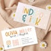 Cute Business Card Template QR Code, Instant Download, Colorful Rainbow ...
