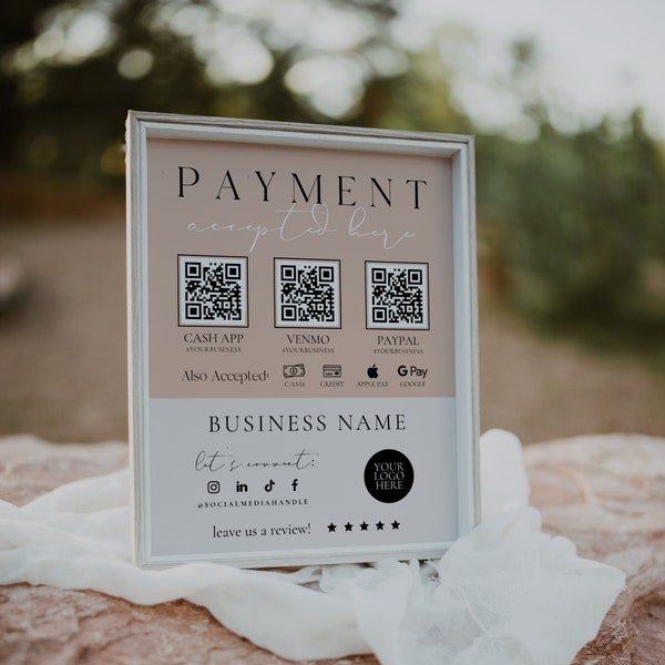 Payments Accepted Sign - Etsy