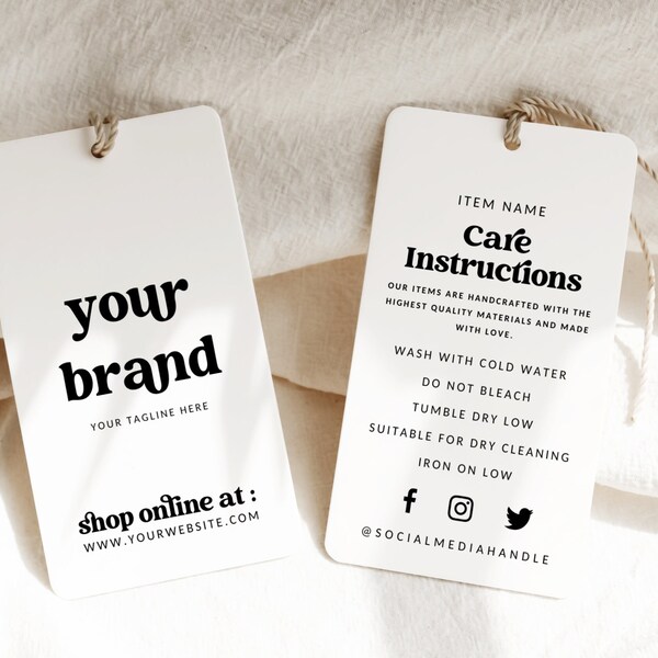 Editable Price Tag Template, Product Tags, Minimalist Product Tag ...