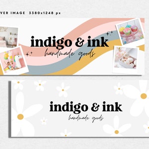 Rainbow Facebook Cover Template Facebook Banner Facebook - Etsy