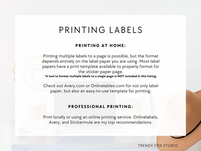 Room Spray Label Template Editable Product Label Template - Etsy