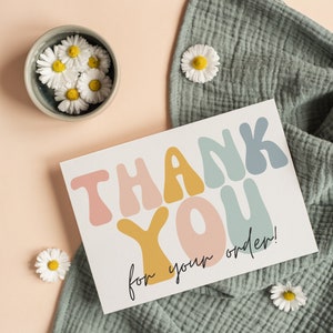 Rainbow Clothing Care Instructions Canva Template, Retro Business Thank ...