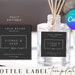 Reed Diffuser Label Template Editable Product Label Template - Etsy