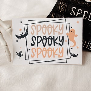 Pastel Halloween Business Thank You Card Template, Editable Small ...