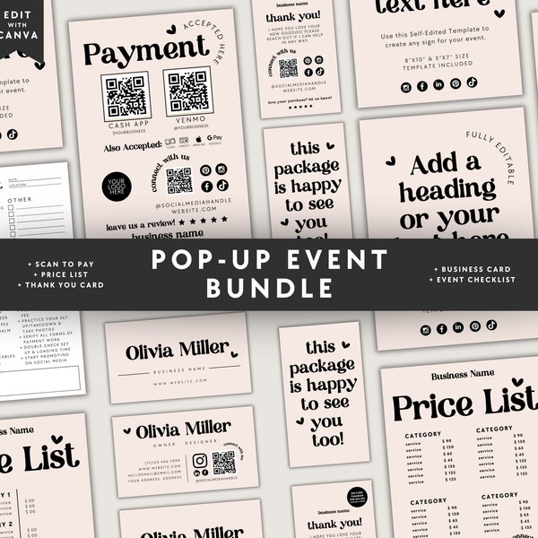 Small Business Pop up Signage - Etsy