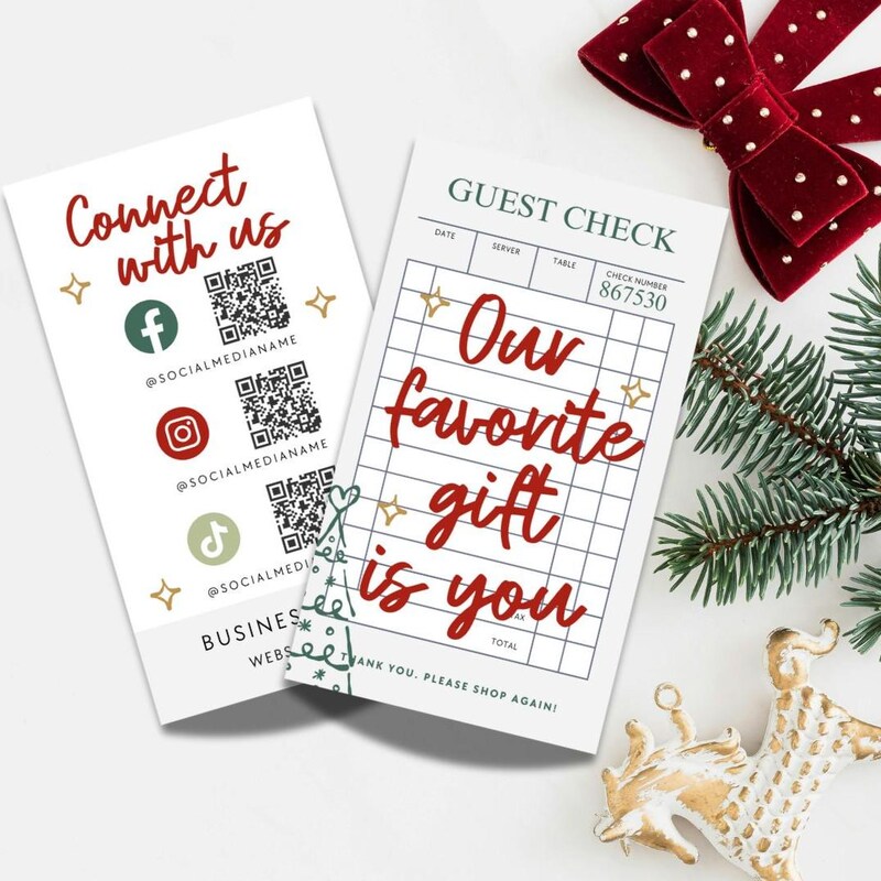 Qr Code Christmas Cards - Etsy